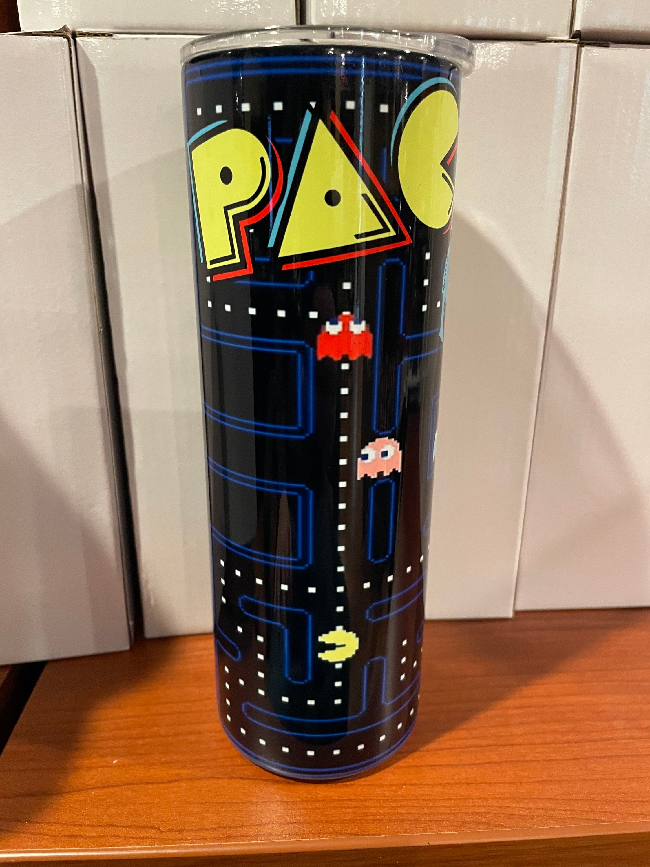 Pac Man Pacman Midway Arcade 20oz Insulated Stainless Steel Tumbler - Etsy