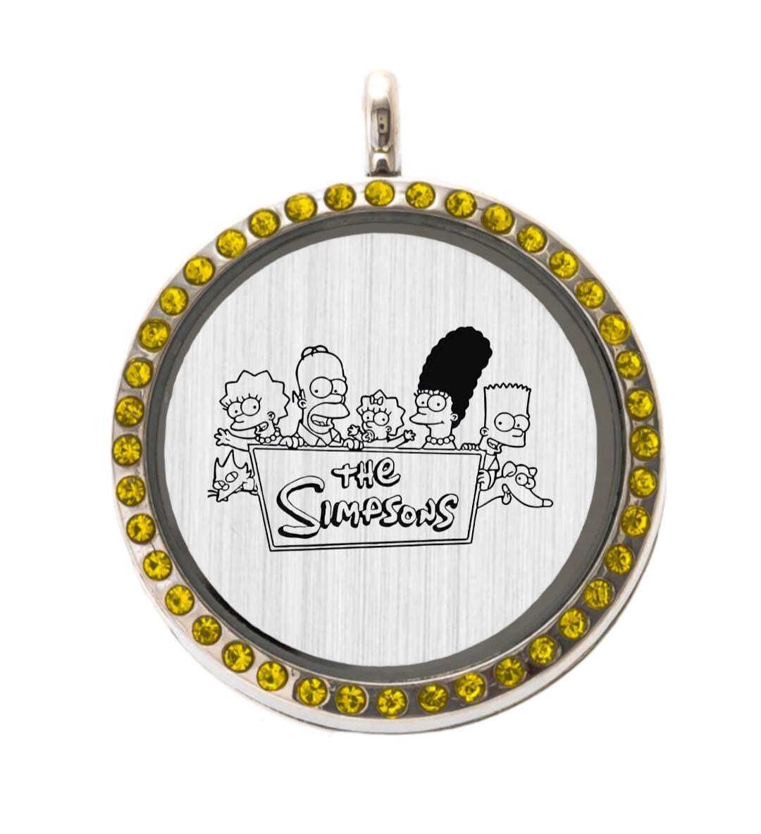Iconic the Simpsons Charm Locket Necklace - Etsy