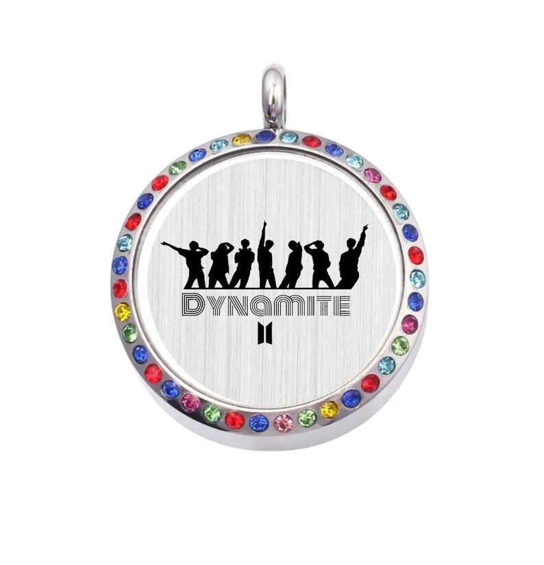 Iconic BTS Dynamite Rainbow Locket Necklace - Etsy
