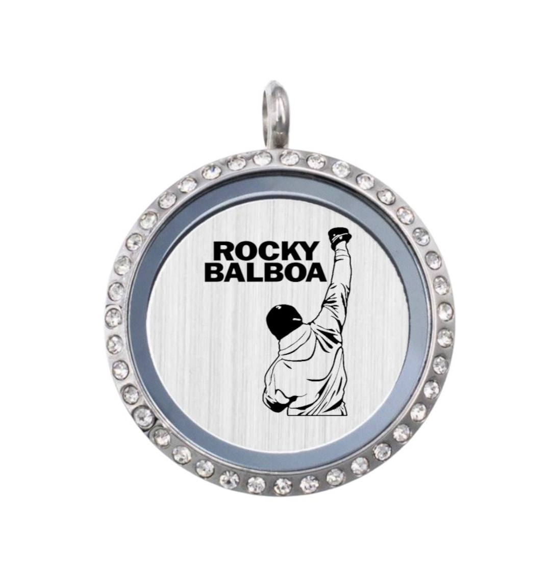 Iconic Rocky Balboa Charm Locket Necklace - Etsy