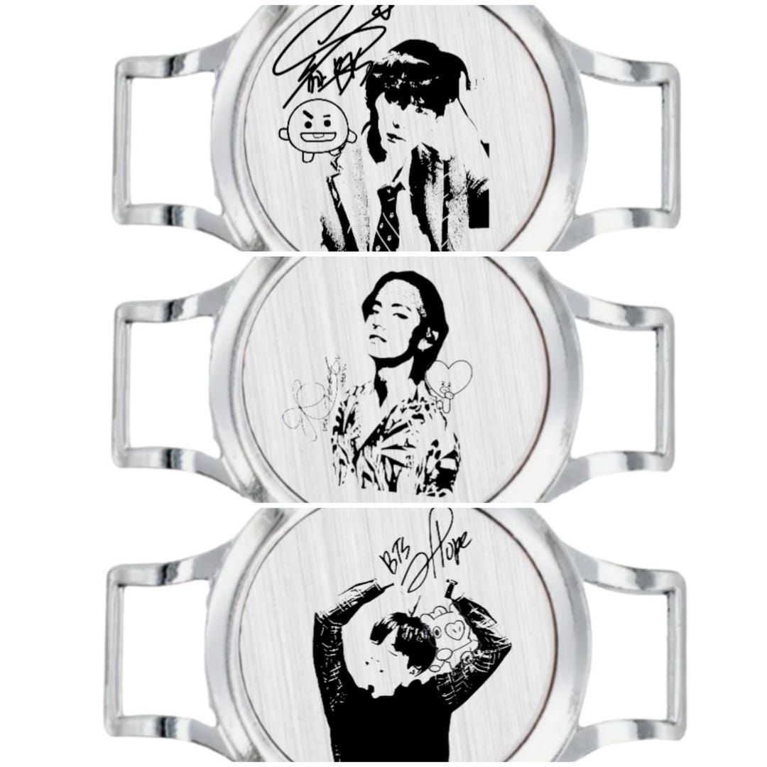 Set of 3 Iconic BTS Kim Taehyung/v Min Yoongi/suga Jung Ho-seok/ Jhope ...