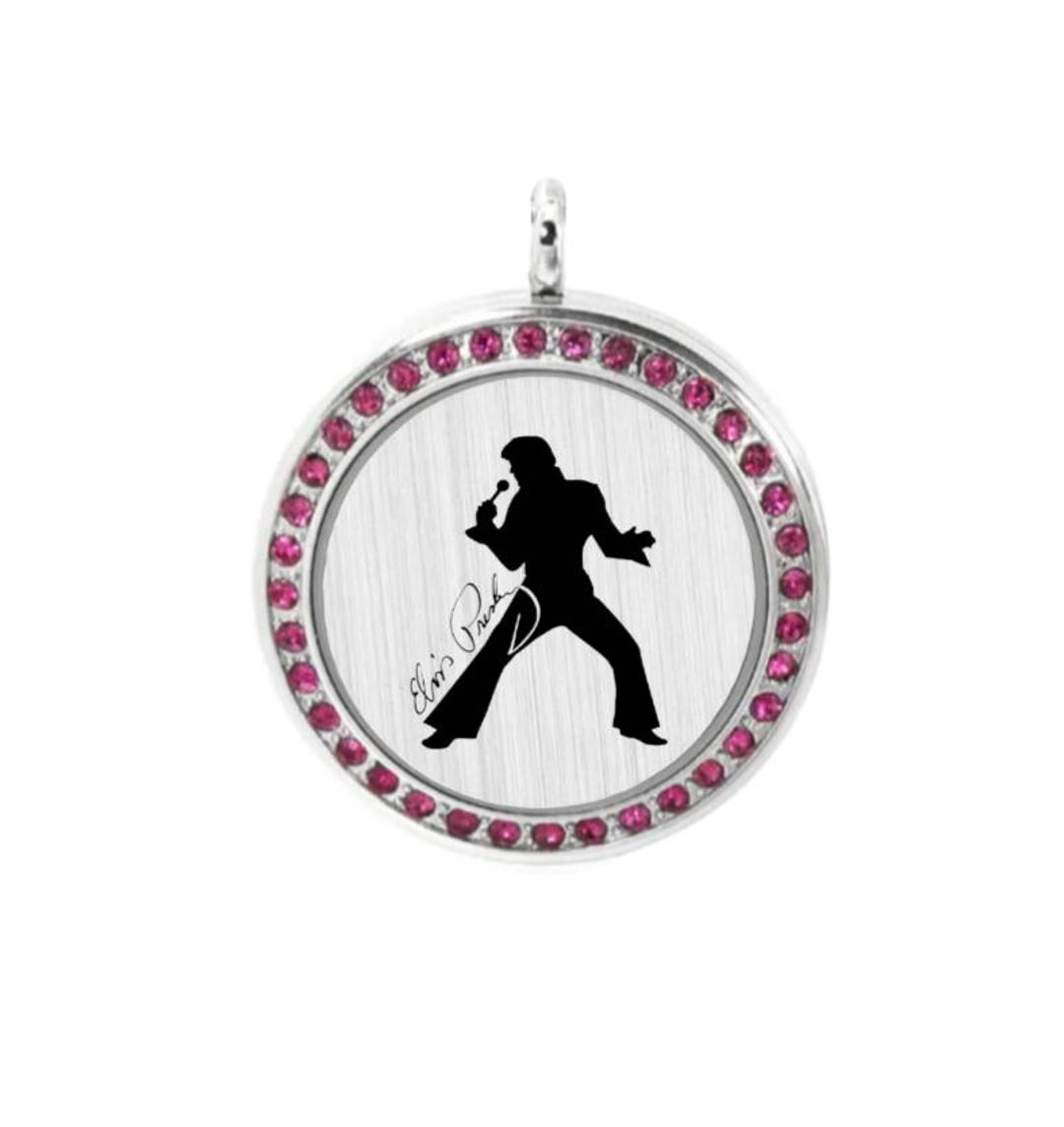 Iconic Elvis Presley Charm Locket Necklace - Etsy