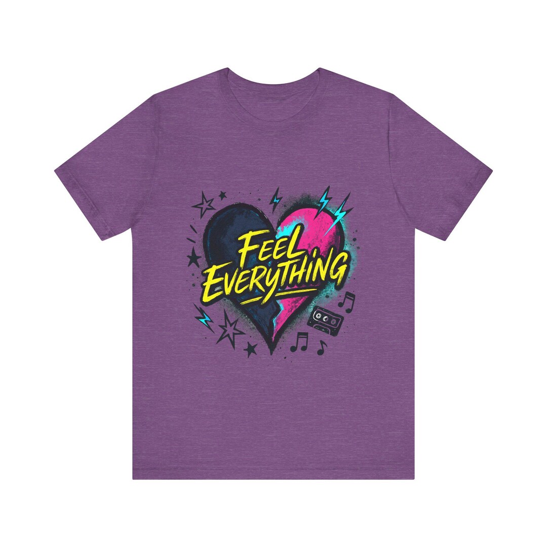 Feel Everything 2000s Nostalgia Soft Cotton T-shirt: Retro 2000s ...