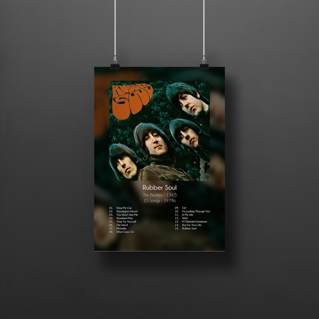 The Beatles Poster Rubber Soul Poster the Beatles Album Cover - Etsy Canada