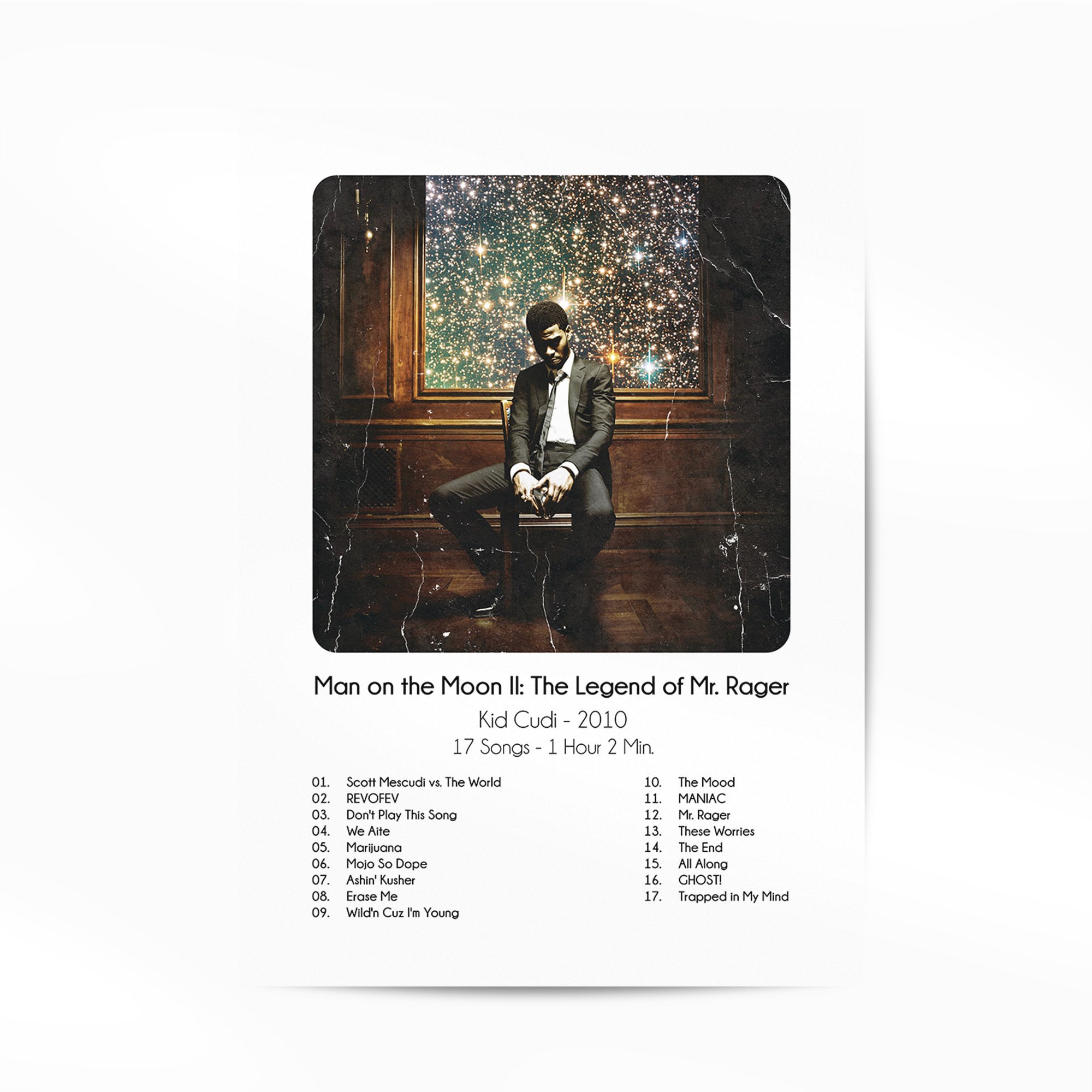 Kid Cudi Poster Man On The Moon II: The Legend Of Mr. Rager Poster Kid ...