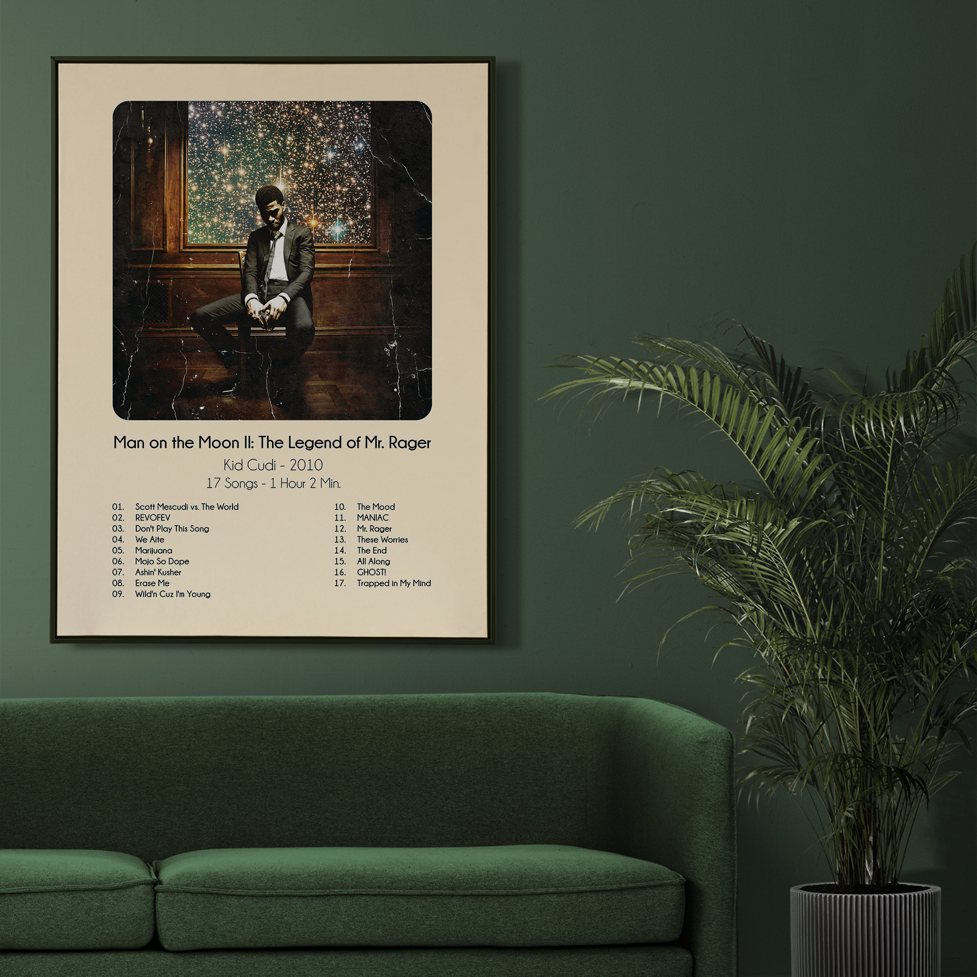 Kid Cudi Poster Man On The Moon II: The Legend Of Mr. Rager Poster Kid ...