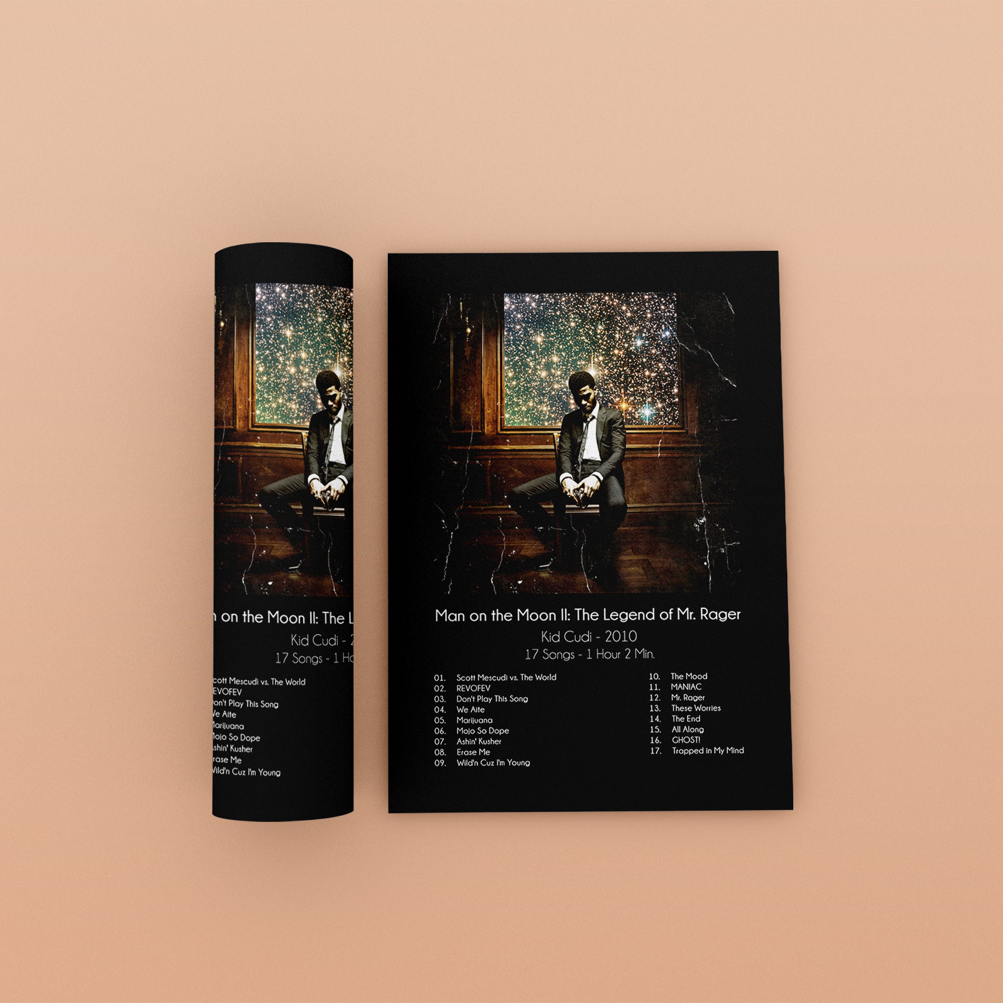 Kid Cudi Poster Man On The Moon II: The Legend Of Mr. Rager Poster Kid ...