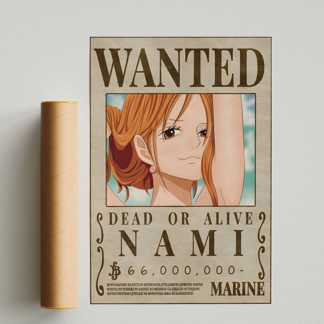 OP Anime Wanted Bounty Posters Whole Crew Wanted Poster Zoro - Etsy