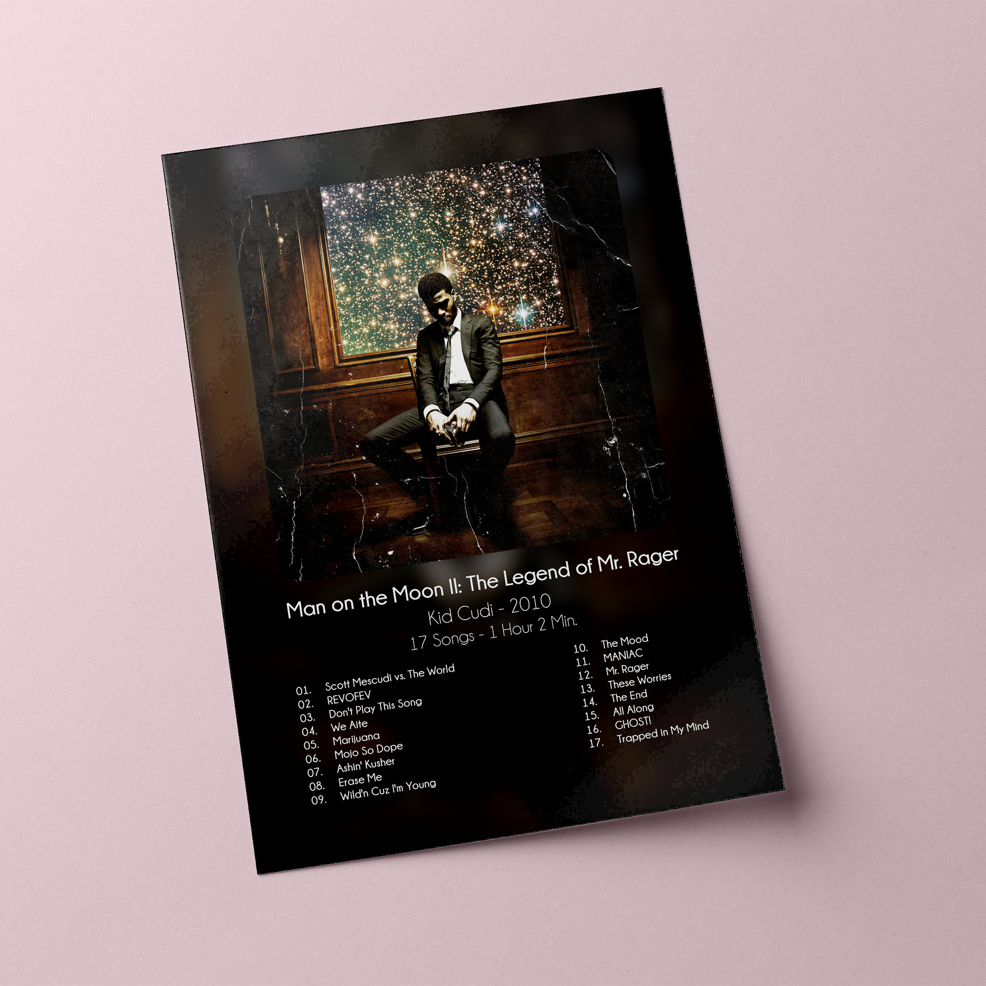 Kid Cudi Poster Man On The Moon II: The Legend Of Mr. Rager Poster Kid ...