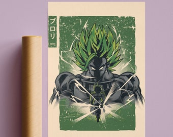 Dragon Ball Z Broly Poster - Etsy Canada