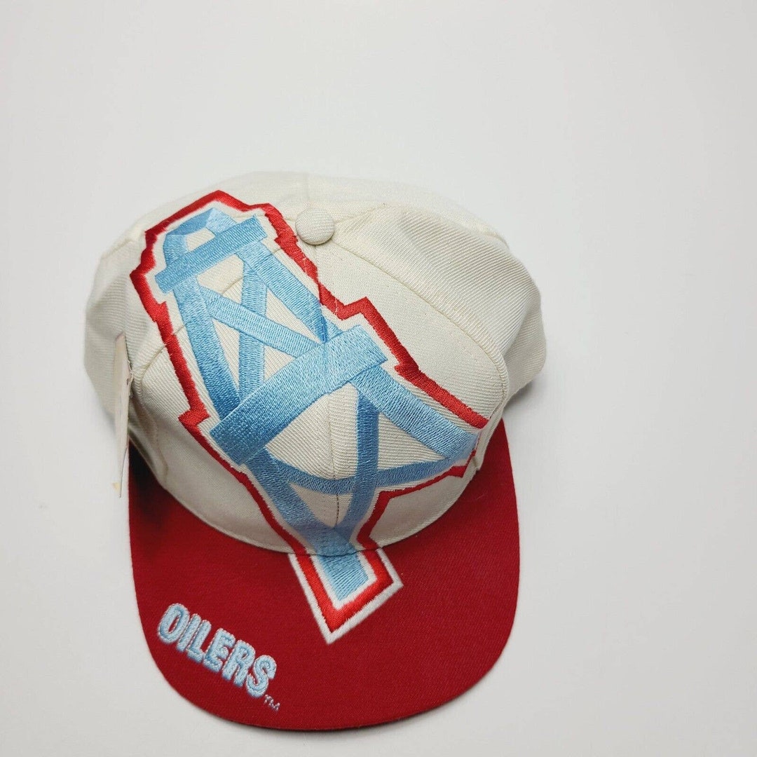 Vintage Houston Oilers Big Logo the Game Snapback Hat New W/tags 90's ...