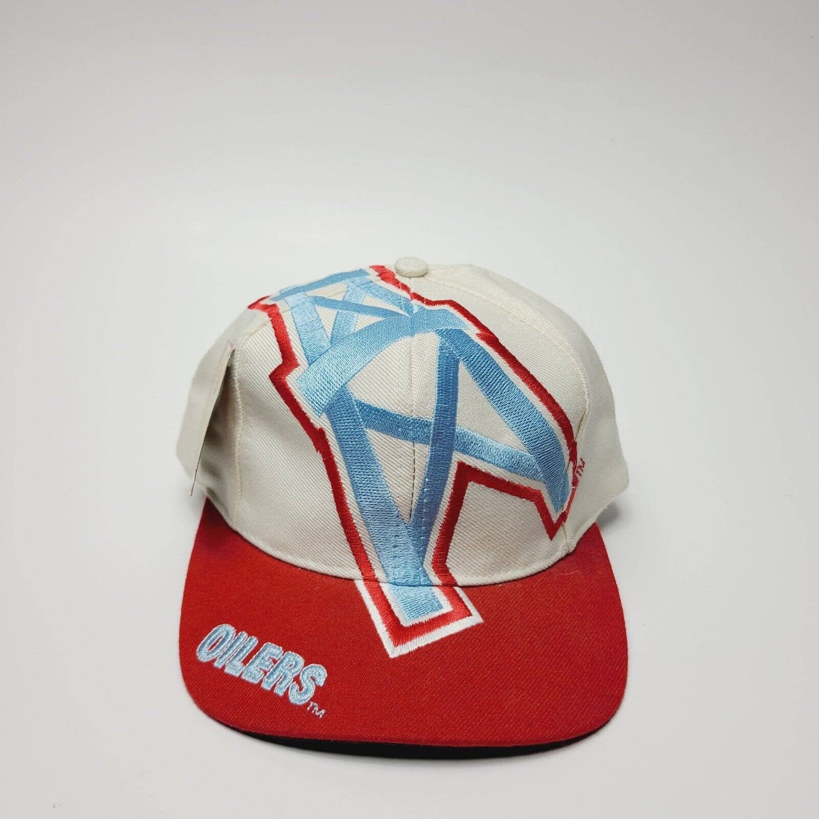 Vintage Houston Oilers Big Logo the Game Snapback Hat New W/tags 90's ...