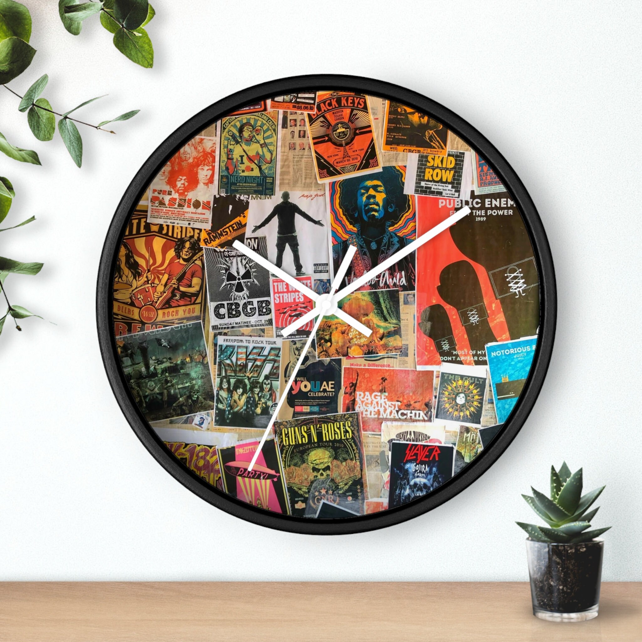 Vintage Band Poster Clock - Etsy