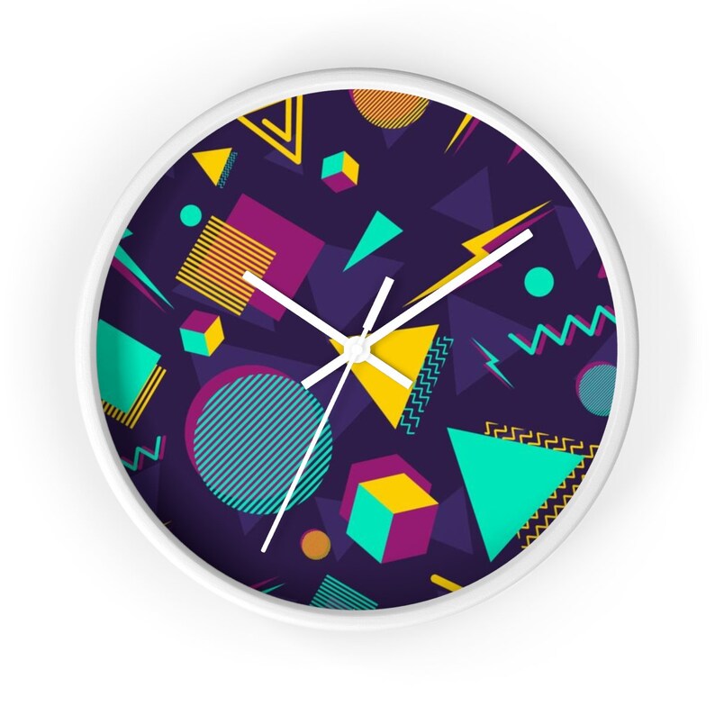 Retro Themed Wall Clock - Etsy