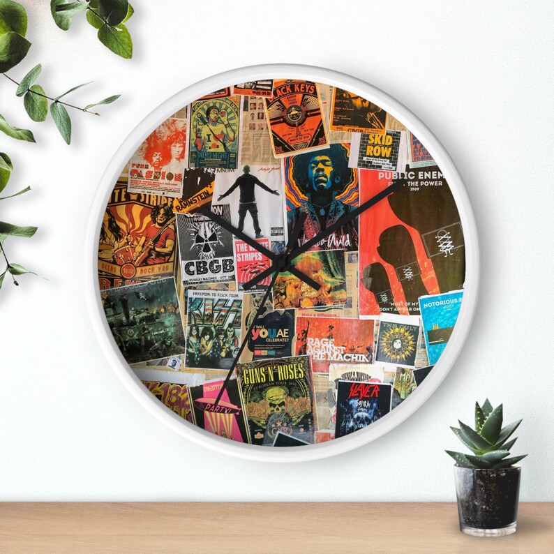 Vintage Band Poster Clock - Etsy