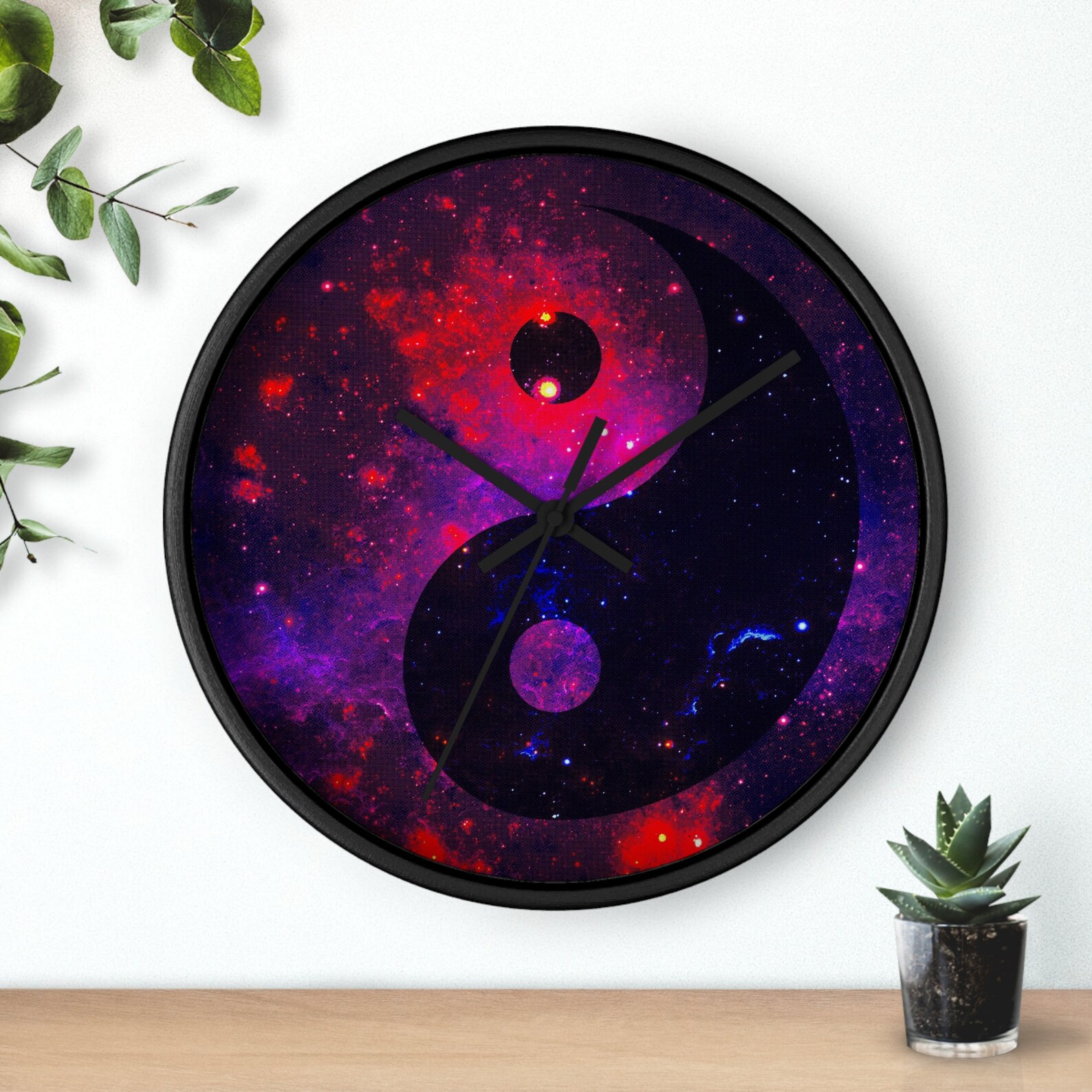 Galaxy Yin & Yang Clock - Etsy