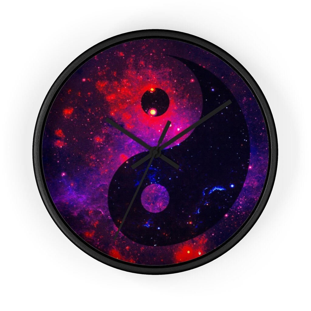 Galaxy Yin & Yang Clock - Etsy