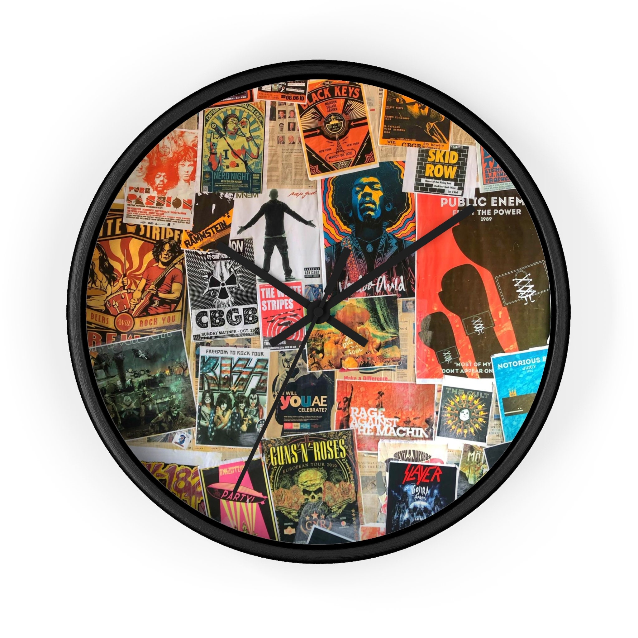 Vintage Band Poster Clock - Etsy