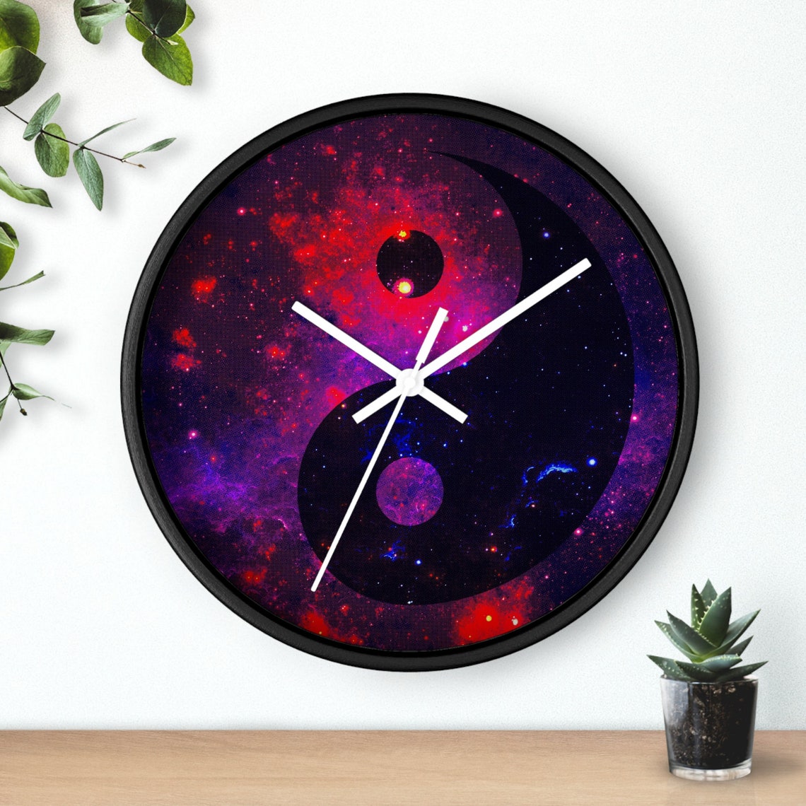 Galaxy Yin & Yang Clock - Etsy