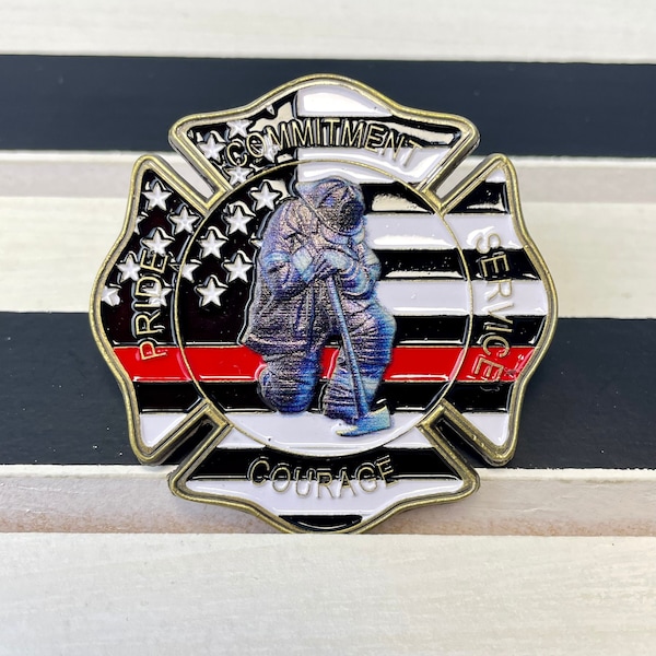 Firefighter Challenge Coin Display - Etsy