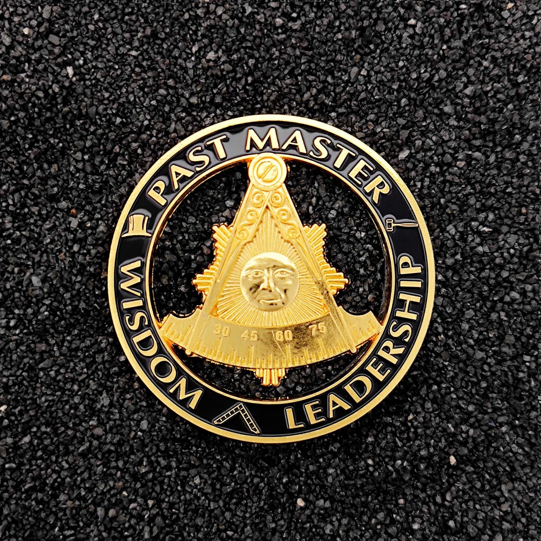 Masonic Car Emblem Past Master Freemason Auto Decal Sticker - Masonic Gifts for Men - Auto ...