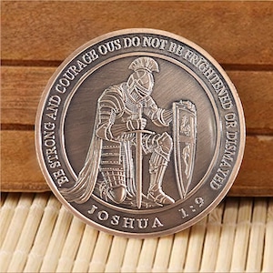 Christian Challenge Coin - Bible Verses Encouragement Pocket Token ...