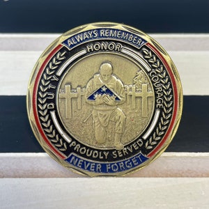 Military Veterans Challenge Coin - United States We Stand for the Flag ...