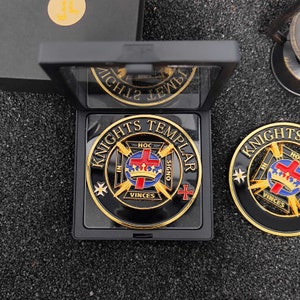 Knight Templar Round Car Emblem Conchos - Masonic Car Emblem Conchos ...