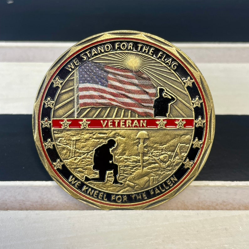 Military Veterans Challenge Coin United States We Stand for - Etsy