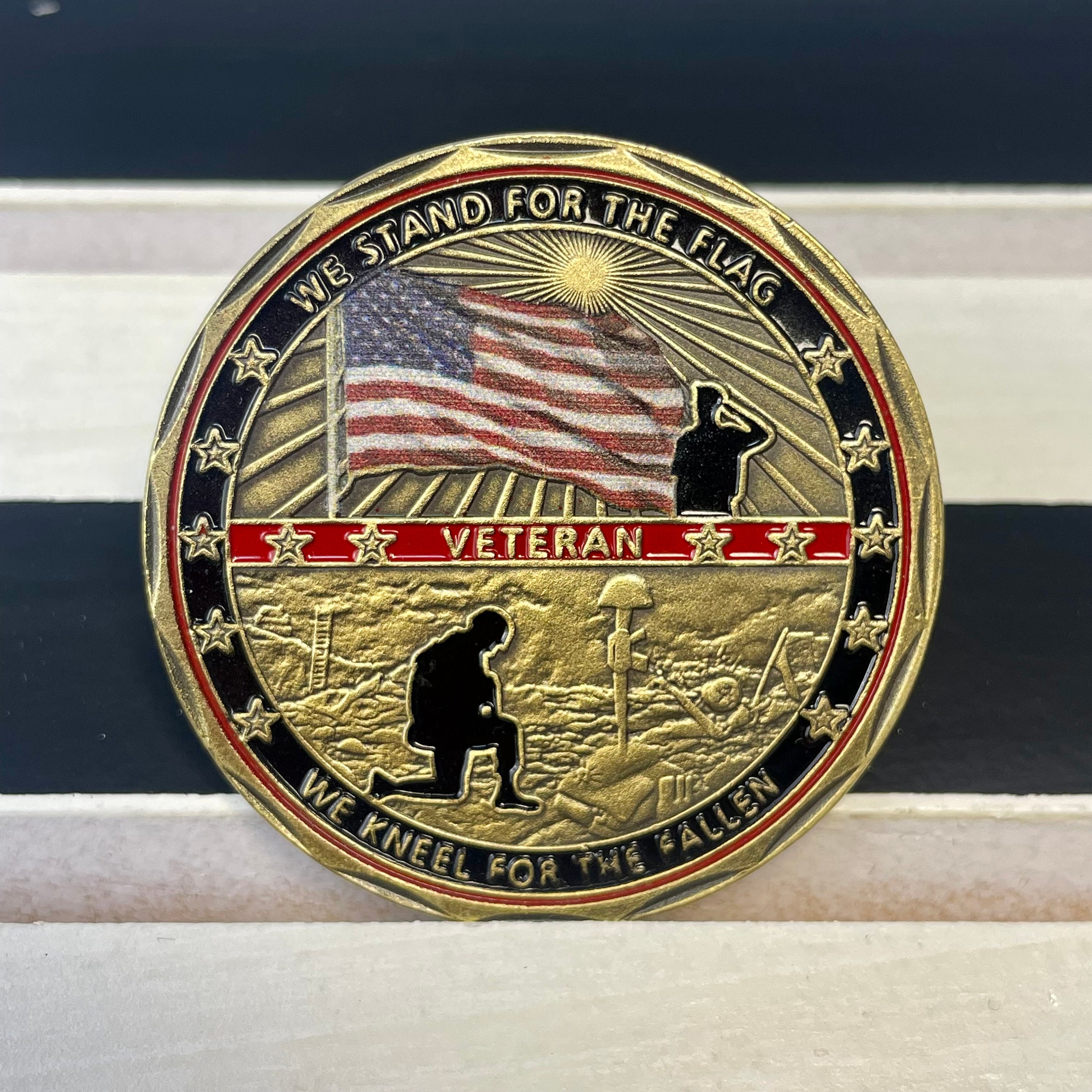 Military Veterans Challenge Coin United States We Stand for - Etsy