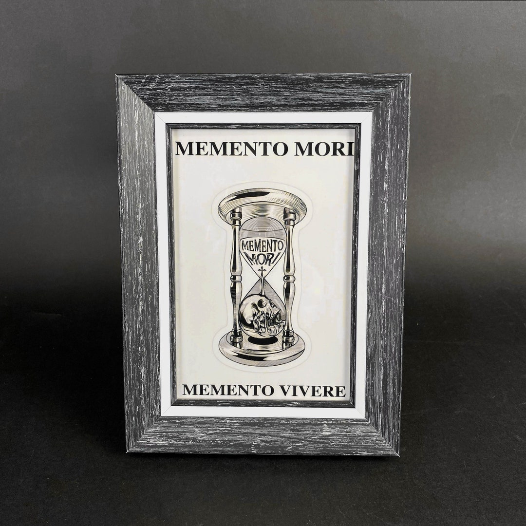 Custom Memento Mori Picture Frames - 4x6 Personalized Wood Photo Frame ...