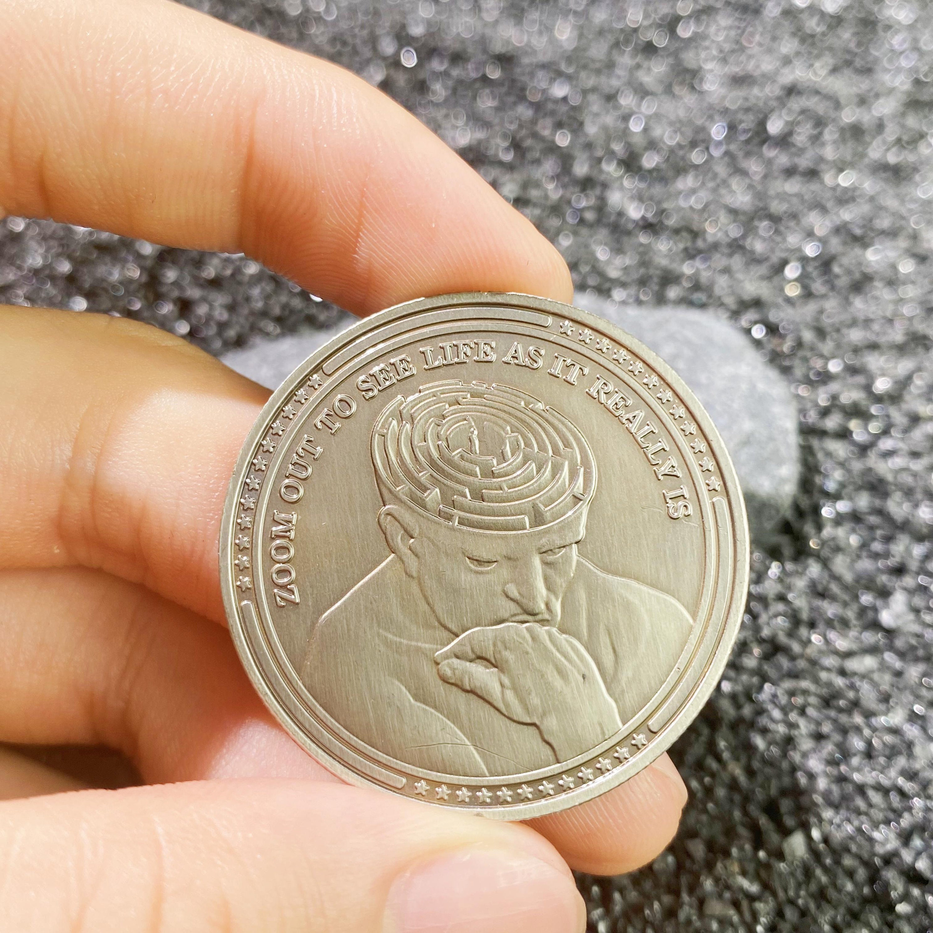 The Labyrinth Stoic Coins Marcus Aurelius Stoic Gift Idea - Etsy