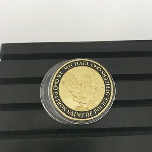 Police Challenge Coin - St Michael Coin - Police Officers Prayer Coins ...