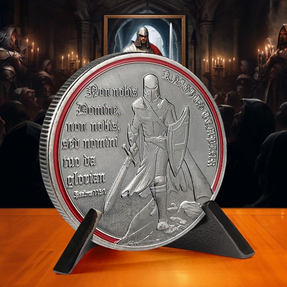 Red Cross Challenge Coin Knight Templar Collection Religious Knight ...