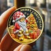 Christmas Challenge Coin Christmas Greetings Badge Happy New Year Token ...
