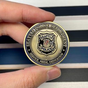 Police Challenge Coin Seattle Police Department Coins Law Enforcement ...