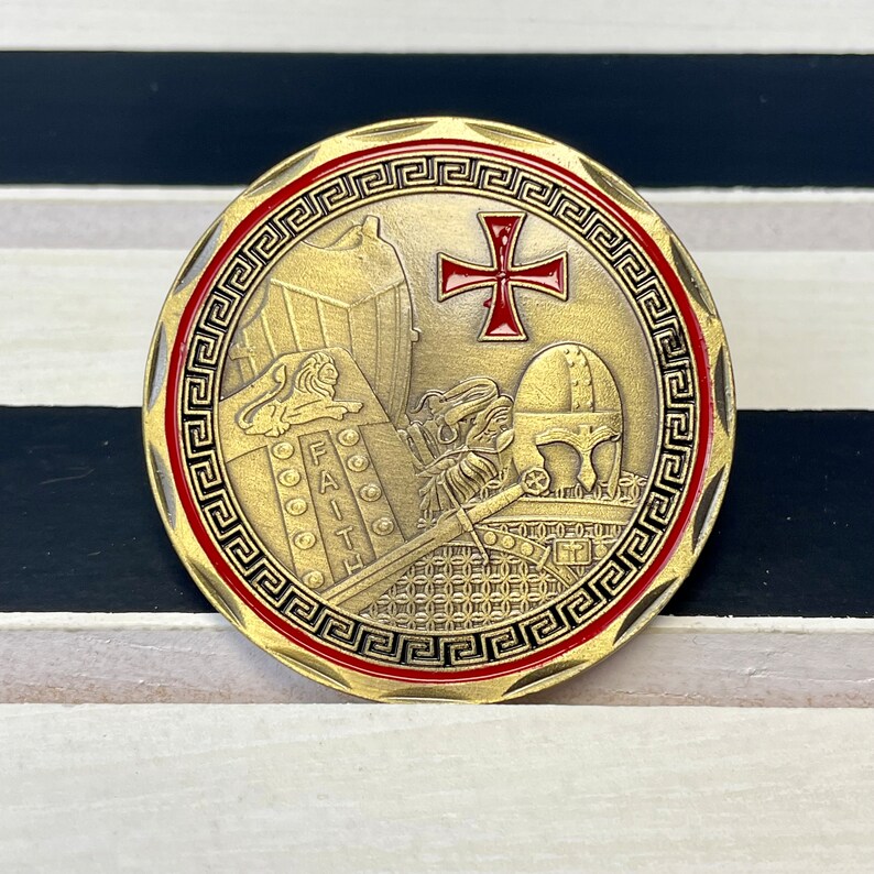 Armor of God Challenge Coin Knights Templar Challenge Coin - Etsy