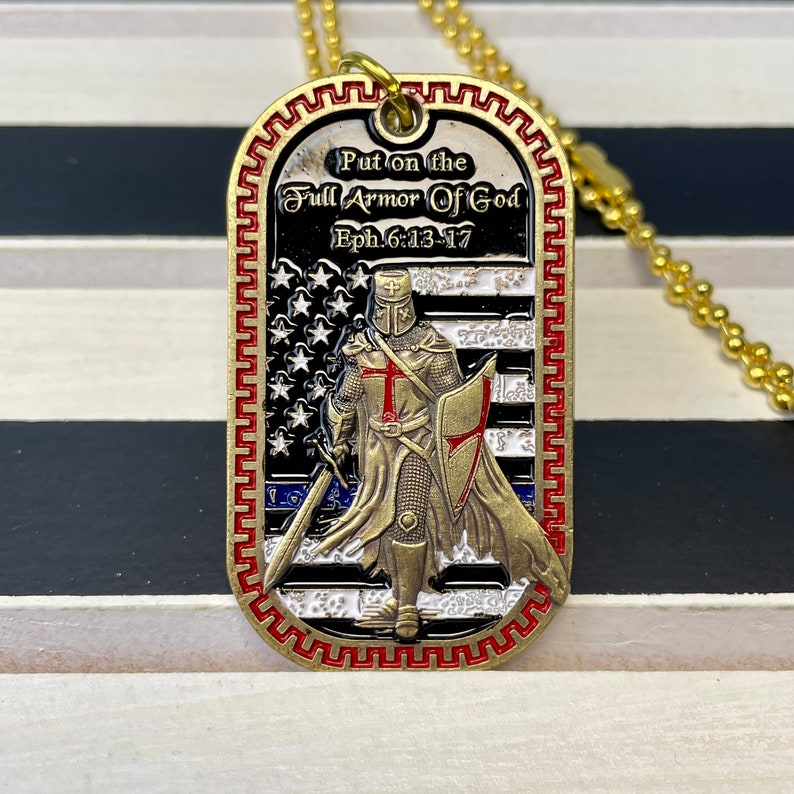 Armor of God Dog Tag for Men Ephesians 6:13-17 Put on the - Etsy