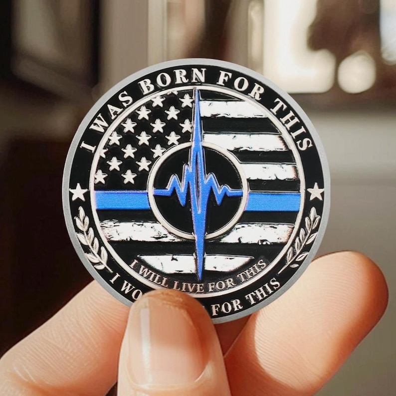 K9 Guardian Challenge Coin: Thin Blue Line Law Enforcement Gift - Etsy