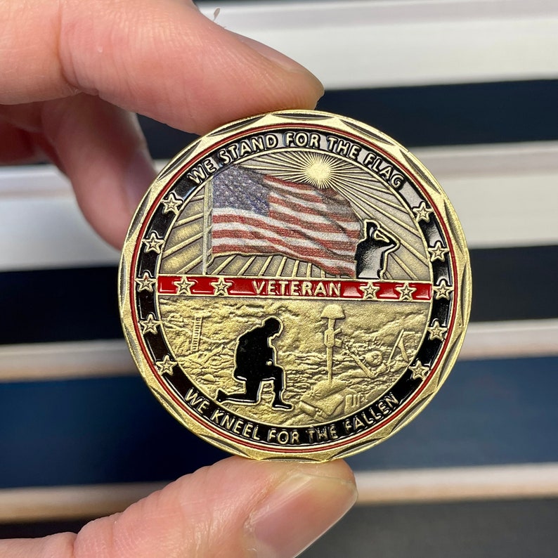 Military Veterans Challenge Coin United States We Stand for - Etsy
