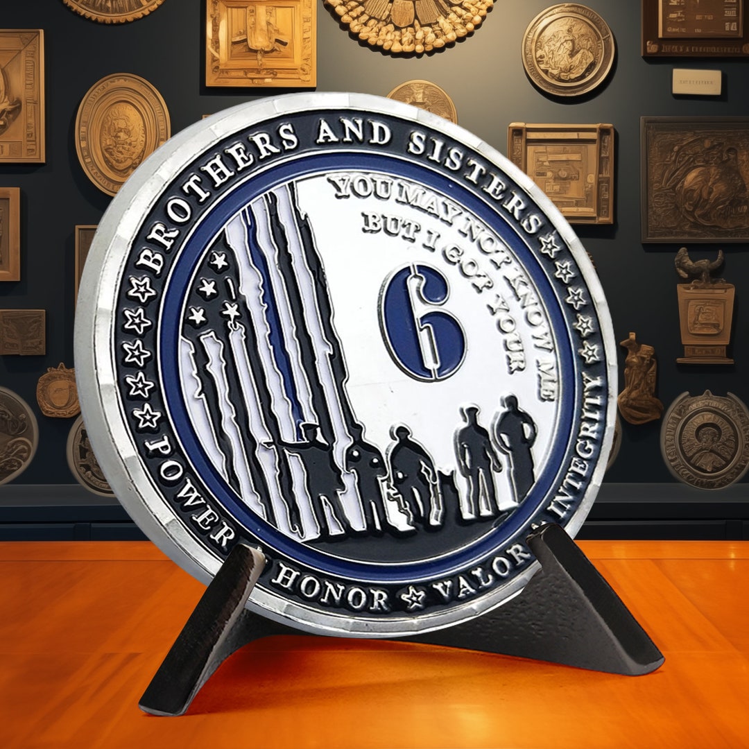 Police Officer Challenge Coin - Thin Blue Line Challenge Coins - I Got ...