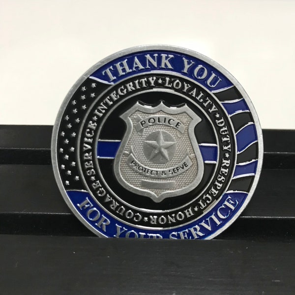 Law Enforcement Thank You Coin - Etsy