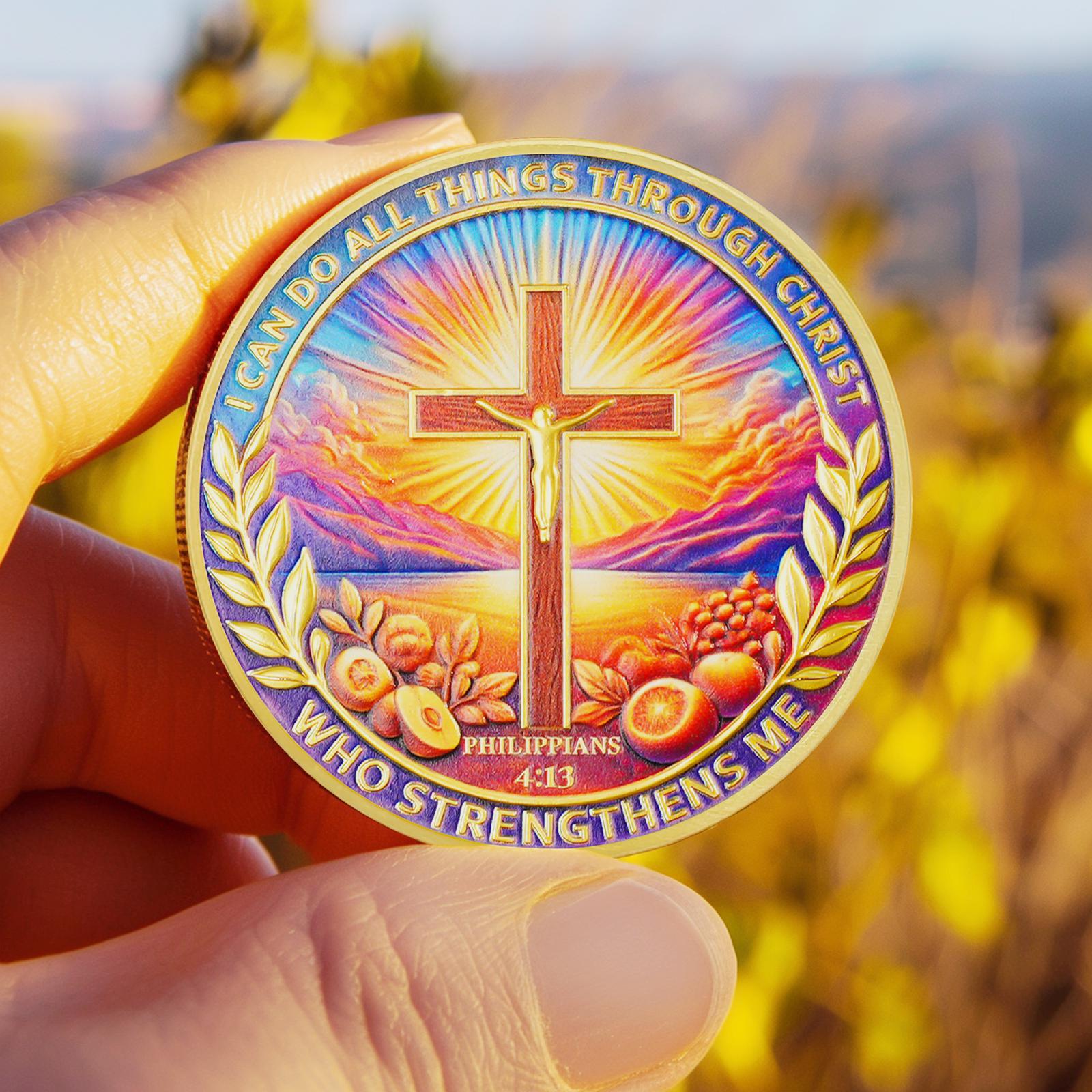 Knights Templar Challenge Coin: Lion of Judah, Christian Religious ...