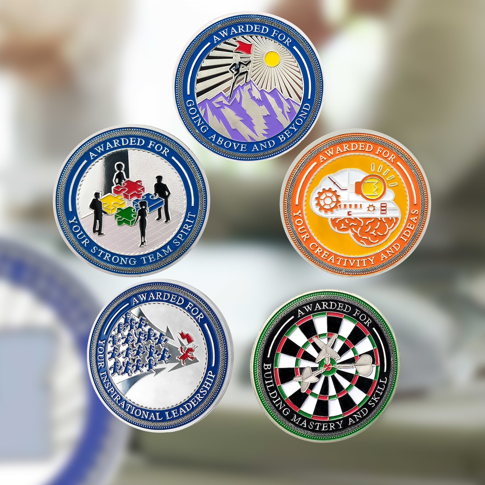 Leadership Challenge Coin - Corporate Staff Award Badge Coin - Company ...