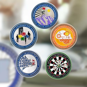 Leadership Challenge Coin - Corporate Staff Award Badge Coin - Company ...