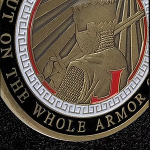 Armor of God Challenge Coin Put on the Whole Armor of God Ancient Power ...