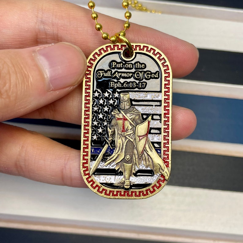Armor of God Dog Tag for Men Ephesians 6:13-17 Put on the - Etsy