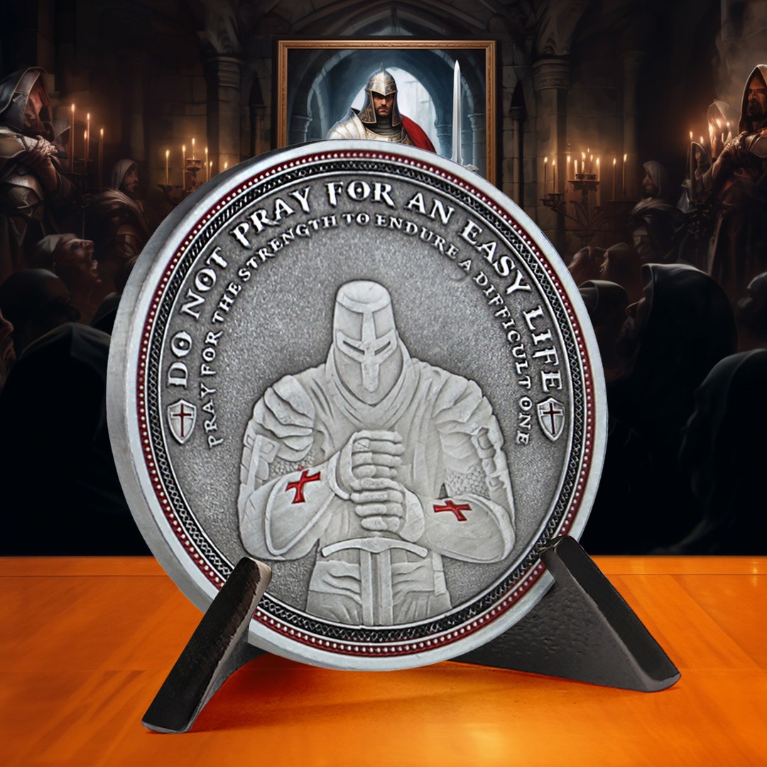 Knights Templar Challenge Coin - Religious Gift - Collectible Coin - Commemorative Gift ...