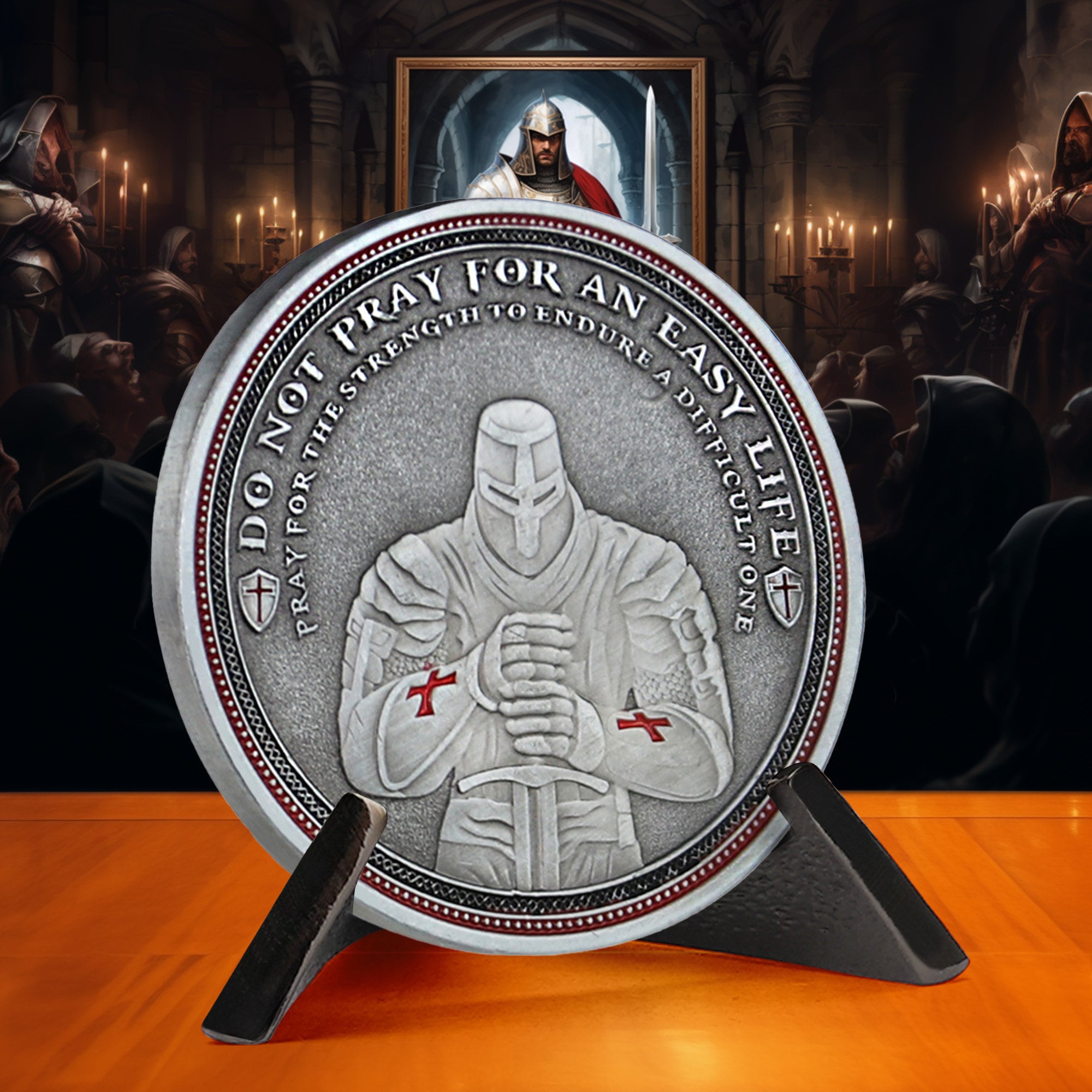 Knights Templar Challenge Coin - Religious Gift - Collectible Coin ...