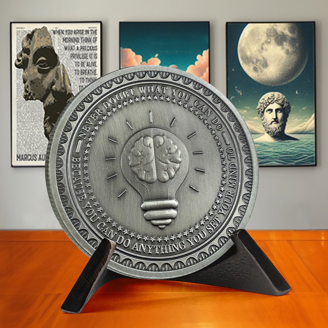 Inspirational Challenge Coins - I Can Coin - Motivational Quote - Stoic ...